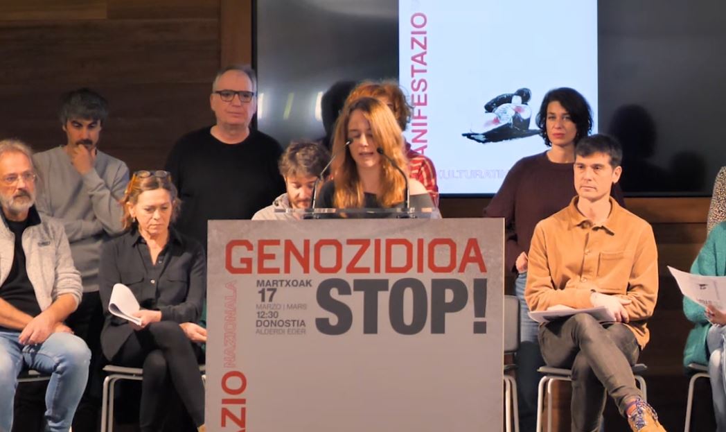 “Genozidioari stop!” esango diote martxoaren 17an Donostian egingo den ...
